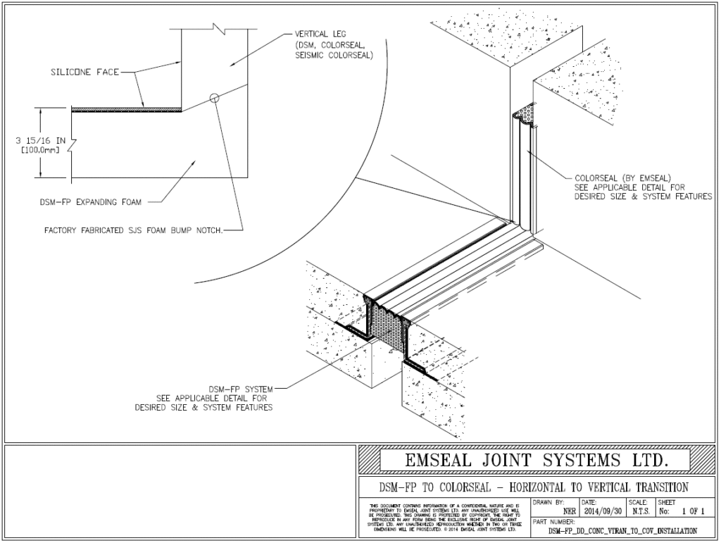 Expansion Joint Details · BIM · CAD · DWG · DWF · Sika Emseal
