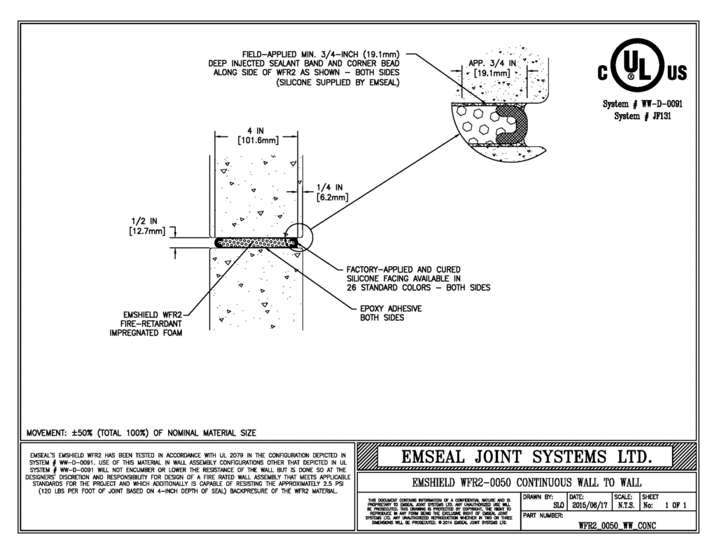 Expansion Joint Cad Details Library Dwg And Dwf Cad
