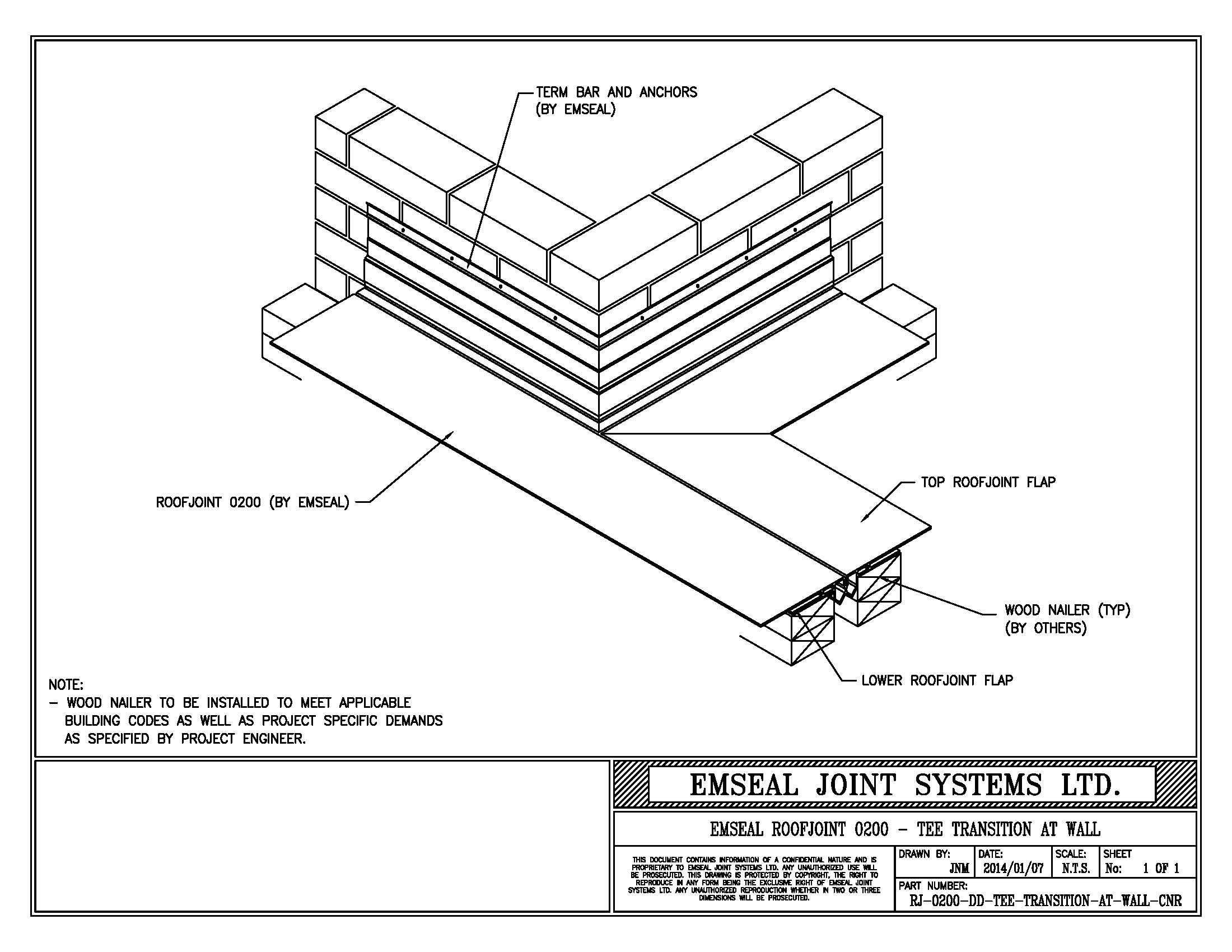 Roof Terrace Expansion Joint Cad Drawing Dwg Download