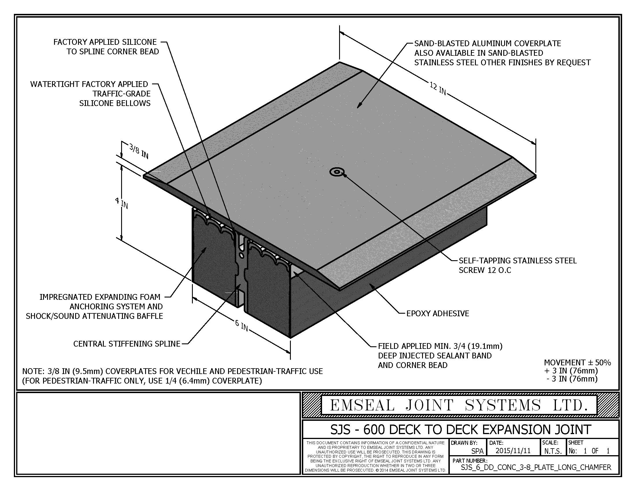Expansion Joint Details · BIM · CAD · DWG · DWF · Sika Emseal