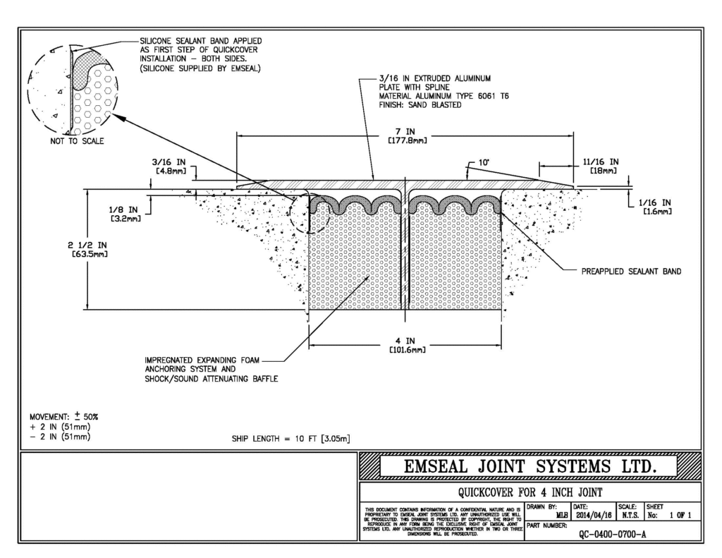 Expansion Joint Details · BIM · CAD · DWG · DWF · EMSEAL
