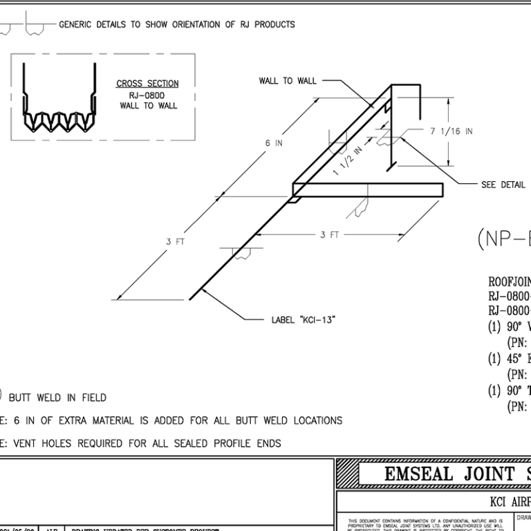 Waterproof Roof to Wall Expansion Joints at KCI Airport · Sika Emseal